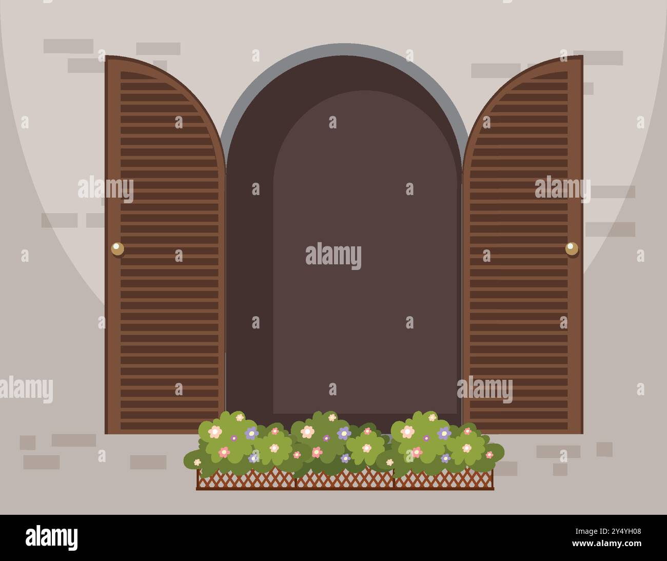 Quaint shutters Stock Vector Images - Alamy