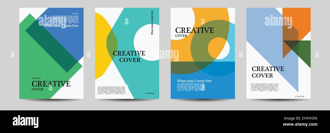Creative covers in modern Stock Vector Images - Alamy