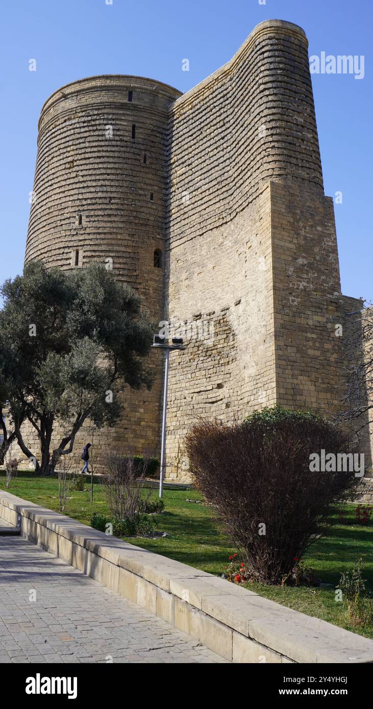 Maiden Tower. Baku, Azerbaijan Stock Photo - Alamy