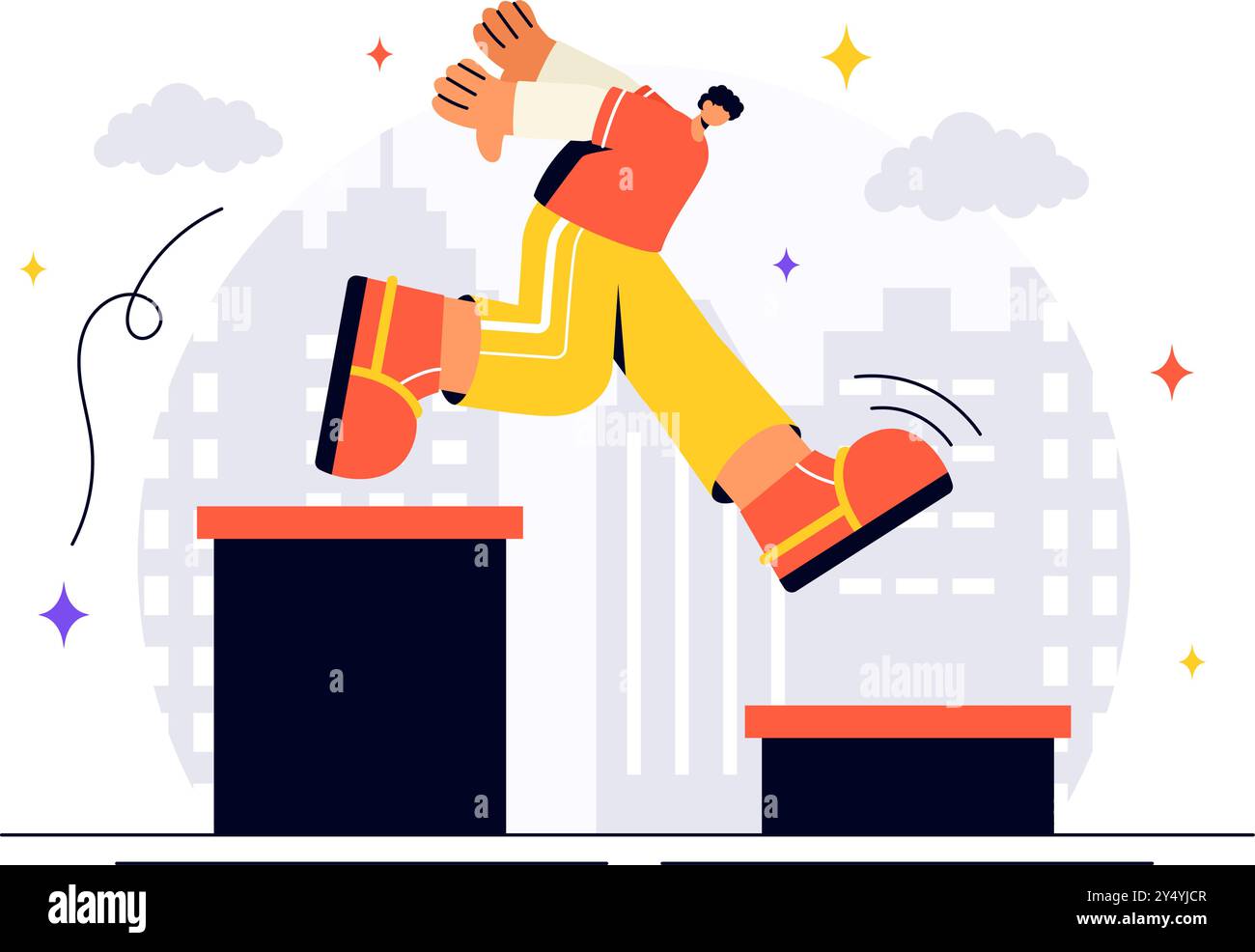 Leaping buildings Cut Out Stock Images & Pictures - Alamy