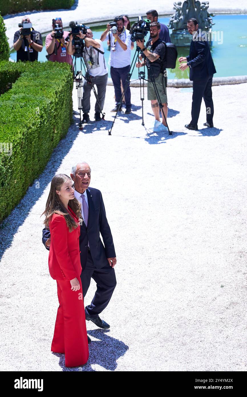 Crown Princess Leonor attends the Hymns, honours and review of troops and Imposition of the ...