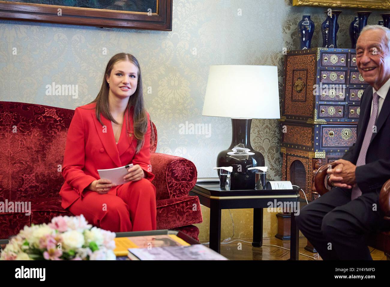 Crown Princess Leonor attends the Hymns, honours and review of troops and Imposition of the ...