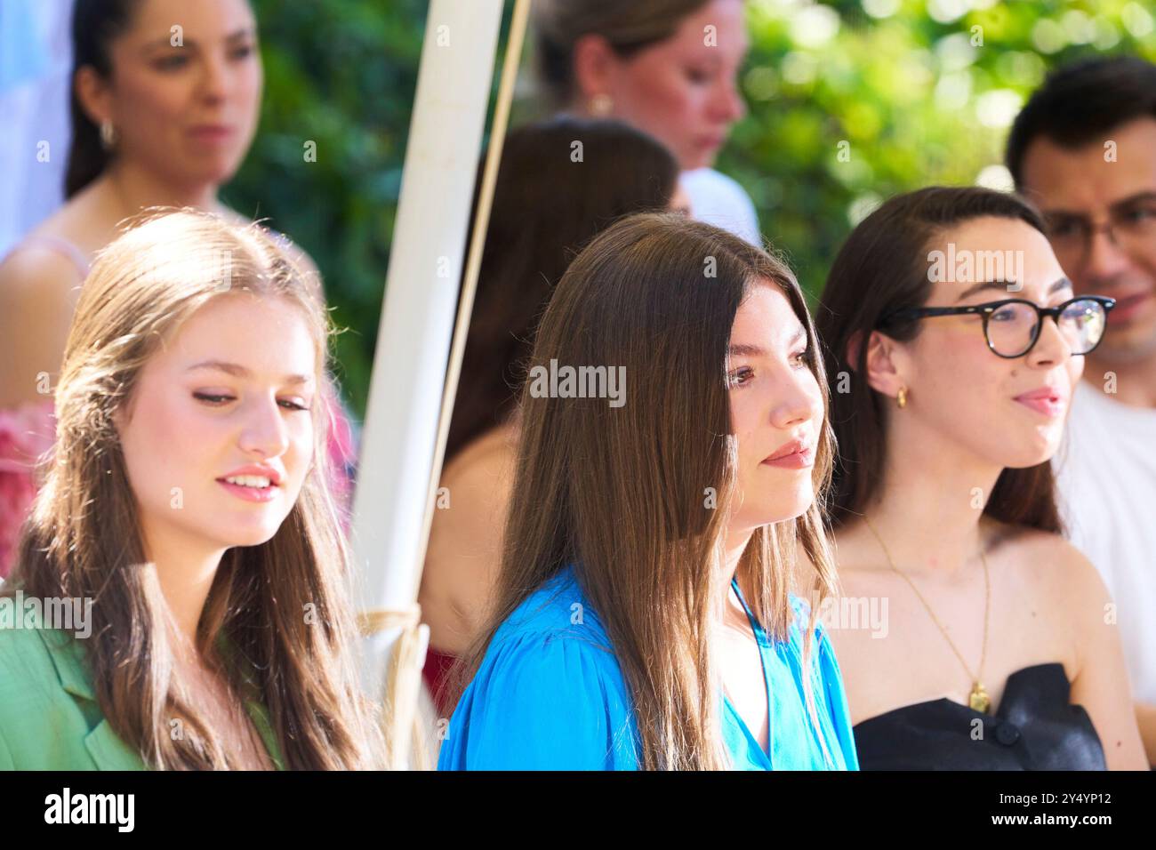 Crown Princess Leonor, Princess Sofia attends attends a Meeting with ...