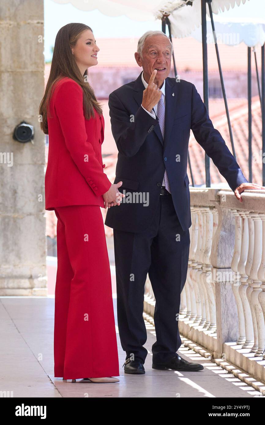 Crown Princess Leonor attends the Hymns, honours and review of troops and Imposition of the ...