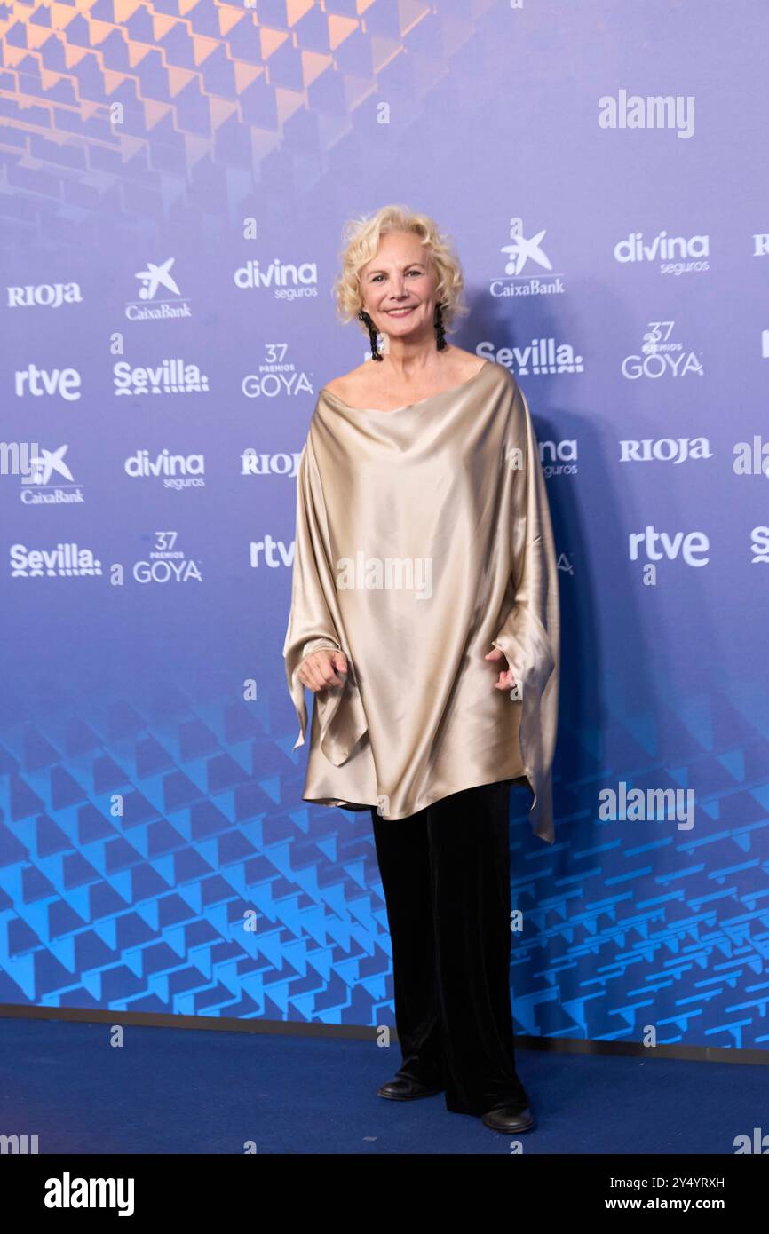 Elena Irureta attends 37th Goya Awards - Red Carpet at Fibes ...