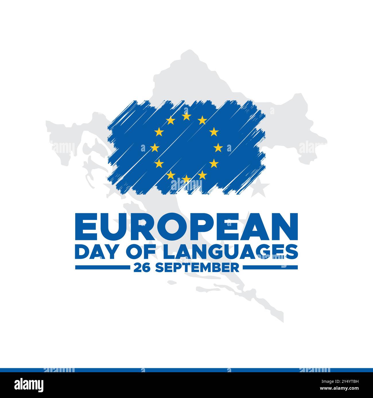 European Day of Languages, 26 September, banner, ads, post design ...