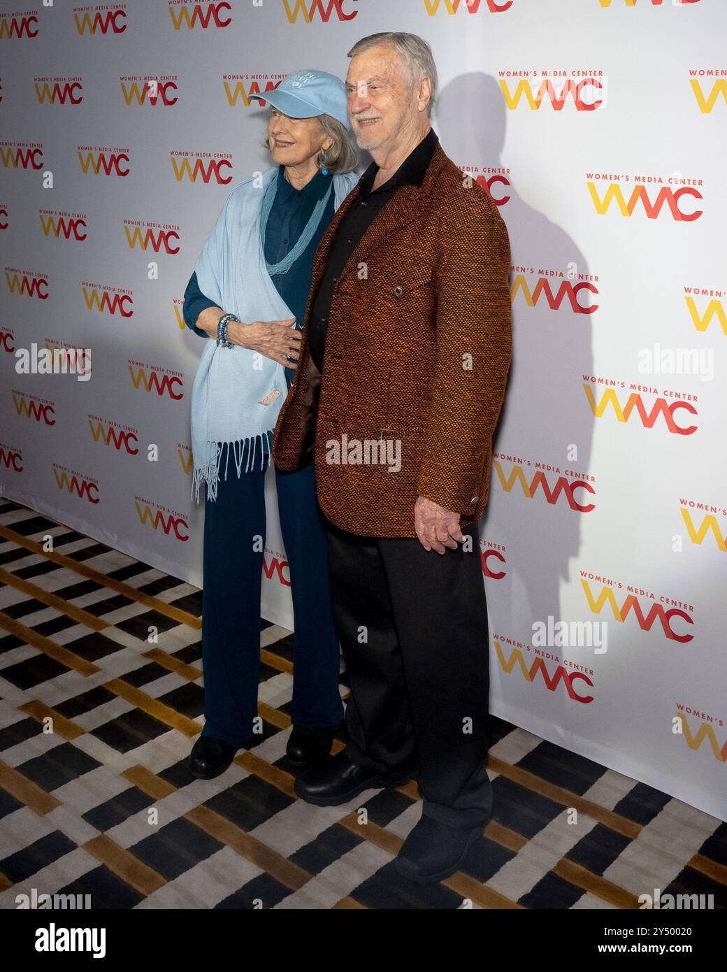New York, USA. 19th Sep, 2024. (L-R) Helen LaKelly Hunt and Harville ...