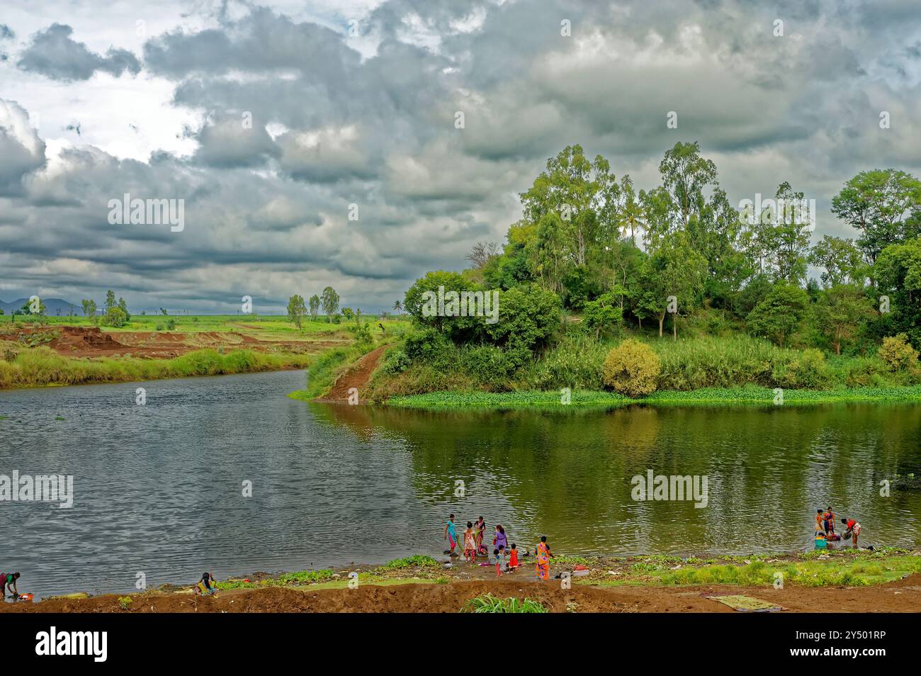 Sangam confluence of two river Krishna and Warna at Haripur Sangli ...