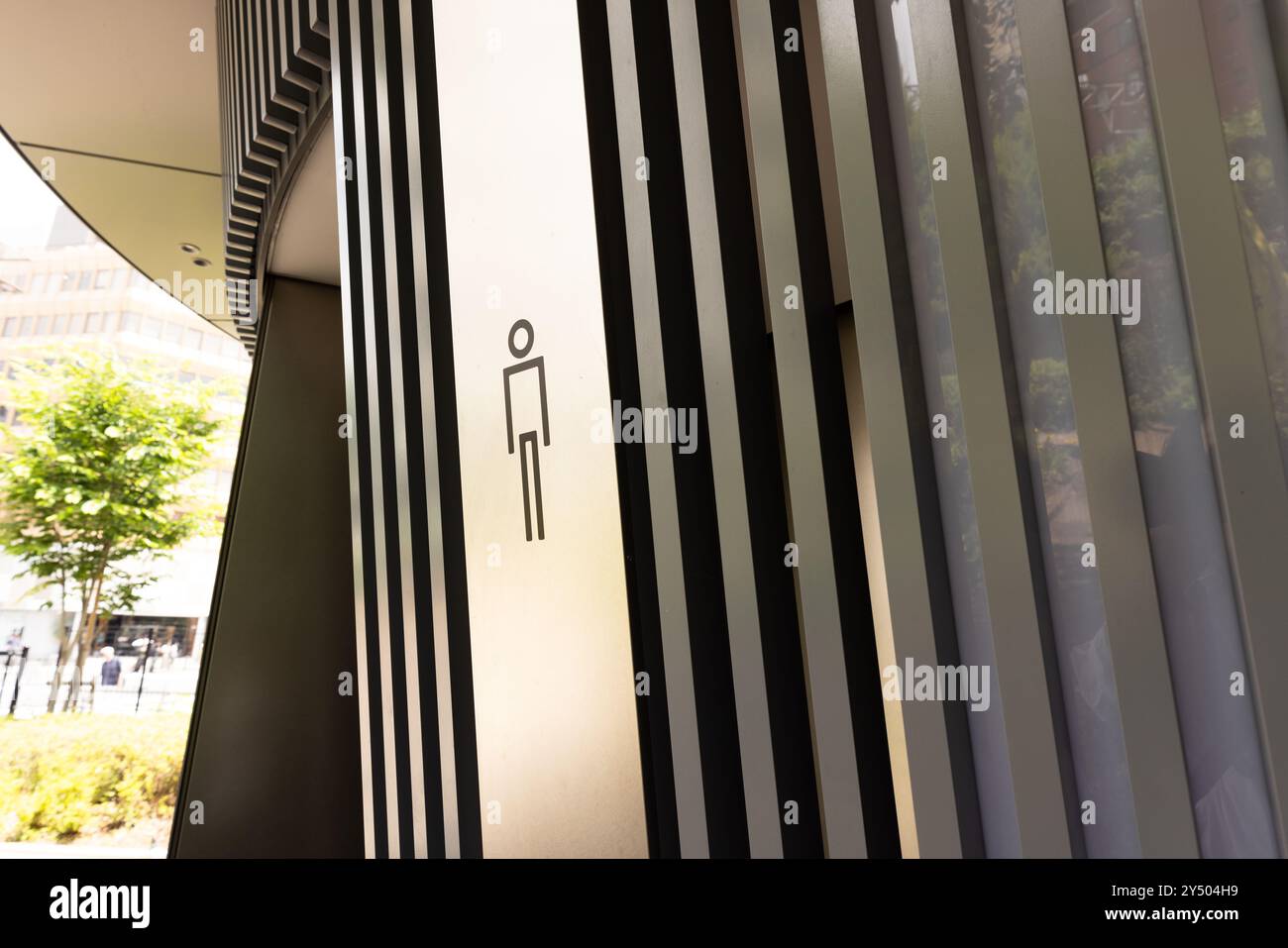 A general view of a public toilet designed by Japanese architect Tadao ...