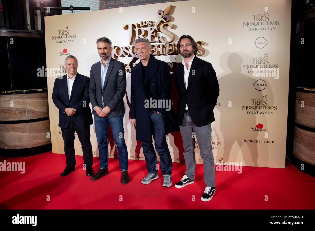 Vincent Cassel, director Martin Bourboulon and producer Dimitri Rassam ...