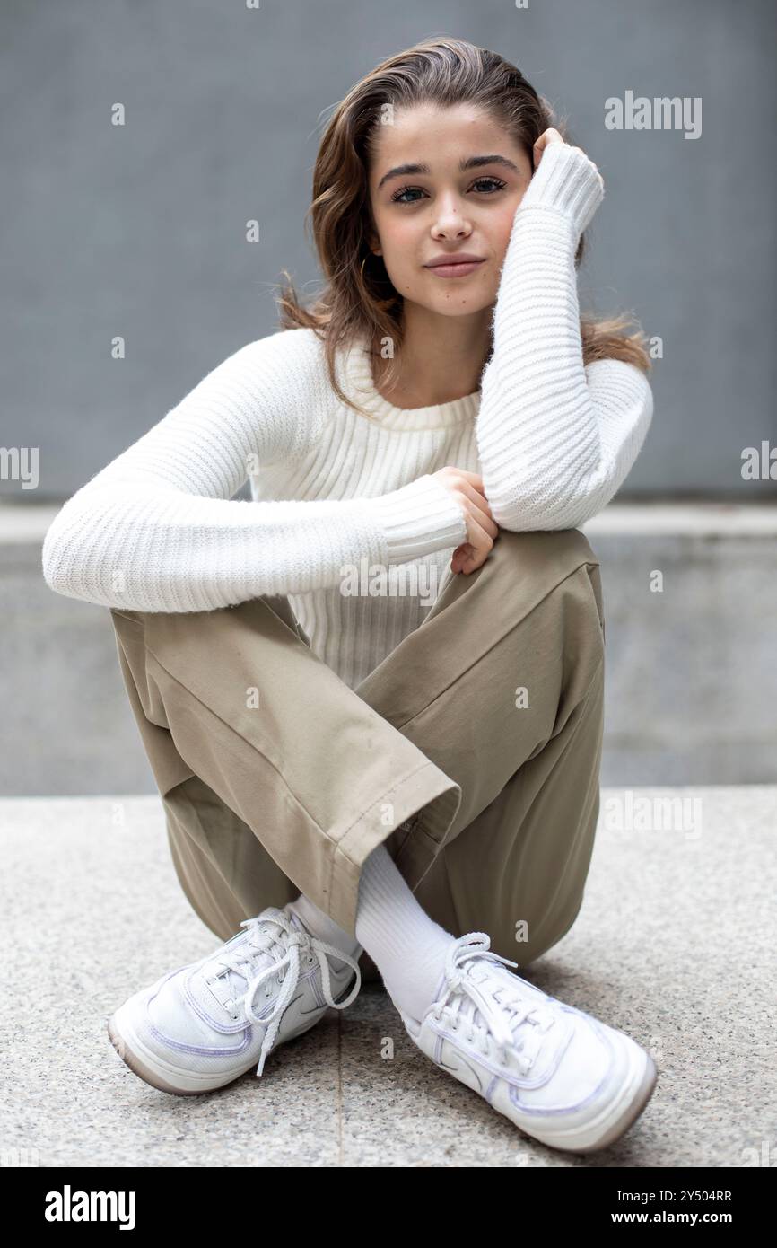 Berta Castañe poses for a Photo session Madrid on November 15, 2022 in ...