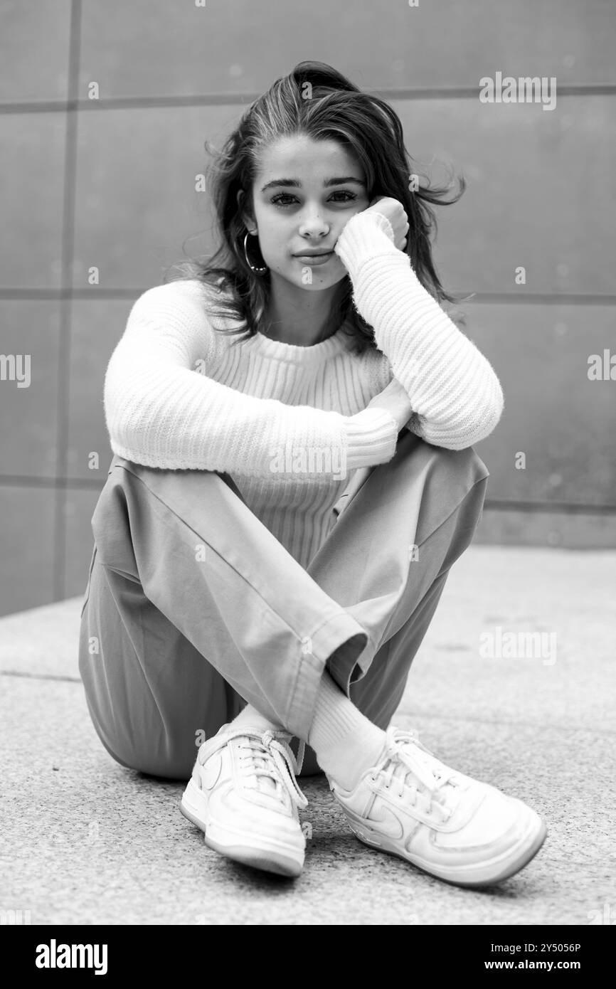 Berta Castañe poses for a Photo session Madrid on November 15, 2022 in ...