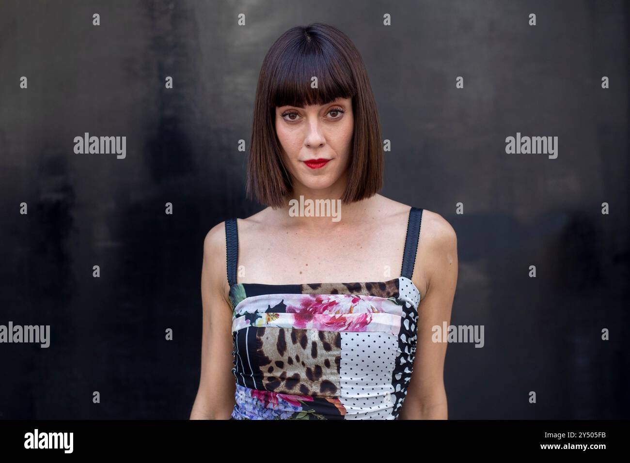 Eva Ugarte poses for a photo session on August 29, 2021 in Madrid ...
