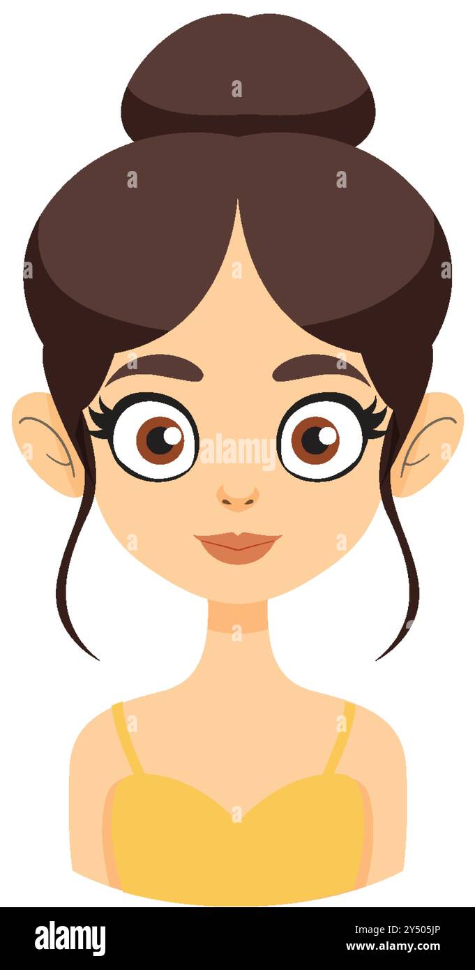 Hairstyle bun Cut Out Stock Images & Pictures - Alamy