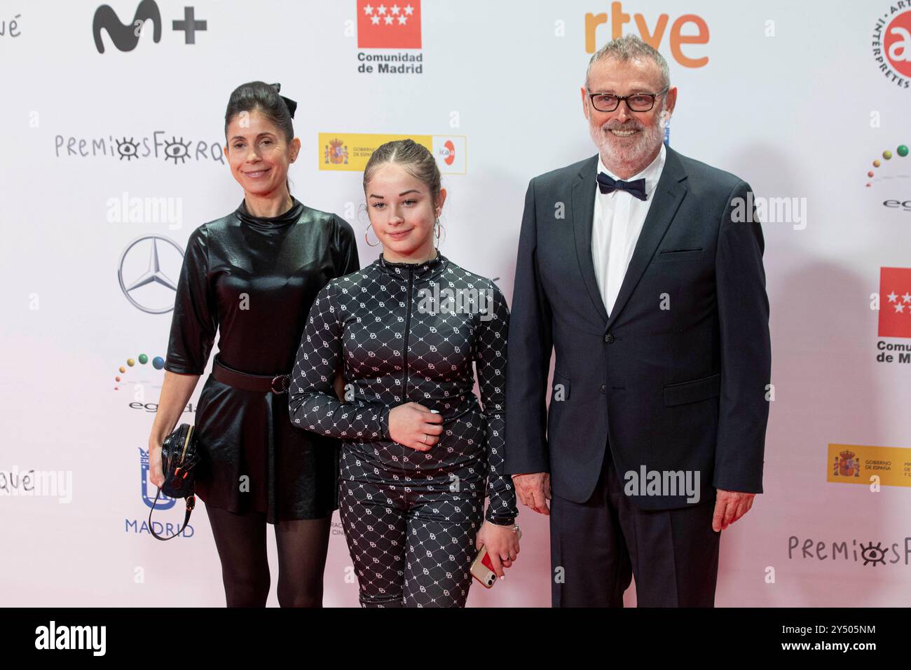 Pablo Carbonell, Mafalda Carbonell and Maria Arellano attends to the ...