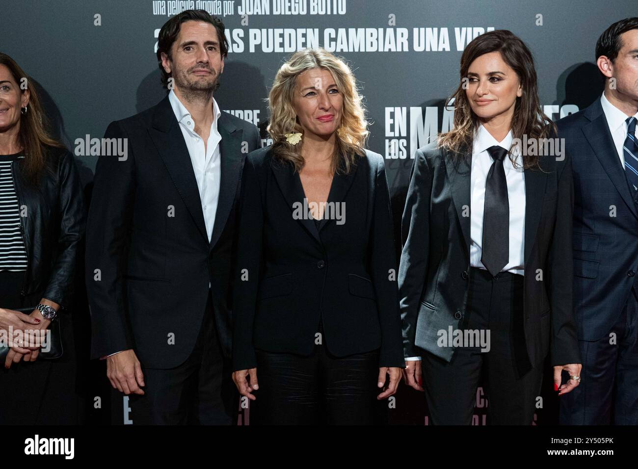 Juan Diego Botto, Yolanda Diaz and actress Penelope Cruz attends to 'En ...