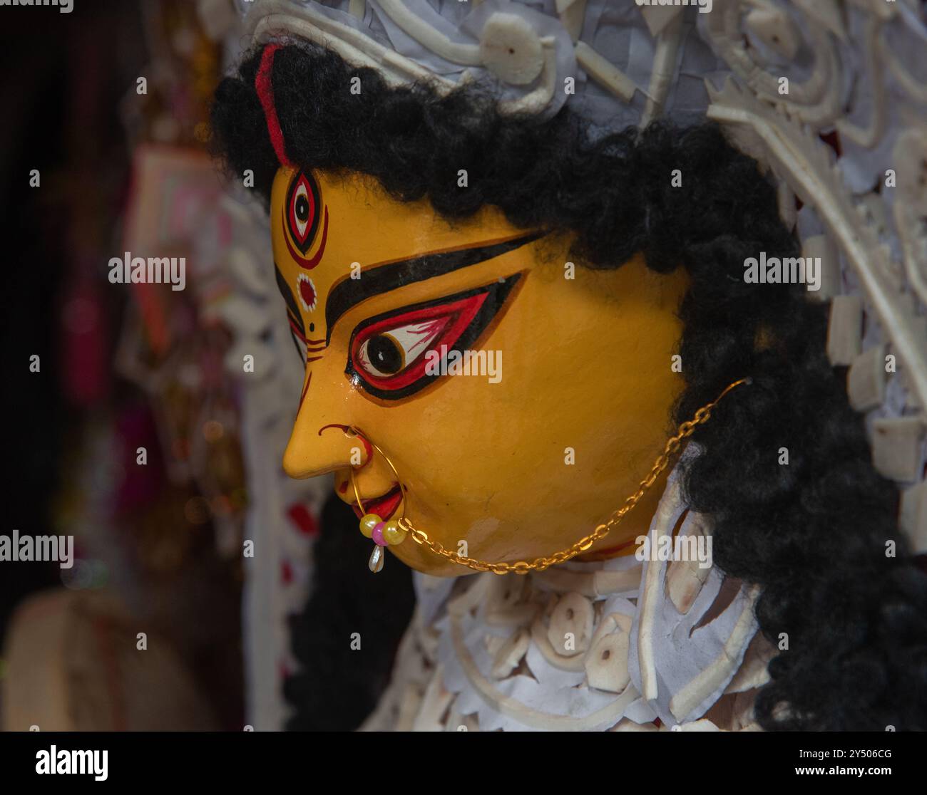 Idol of Hindu Goddess Durga Stock Photo - Alamy