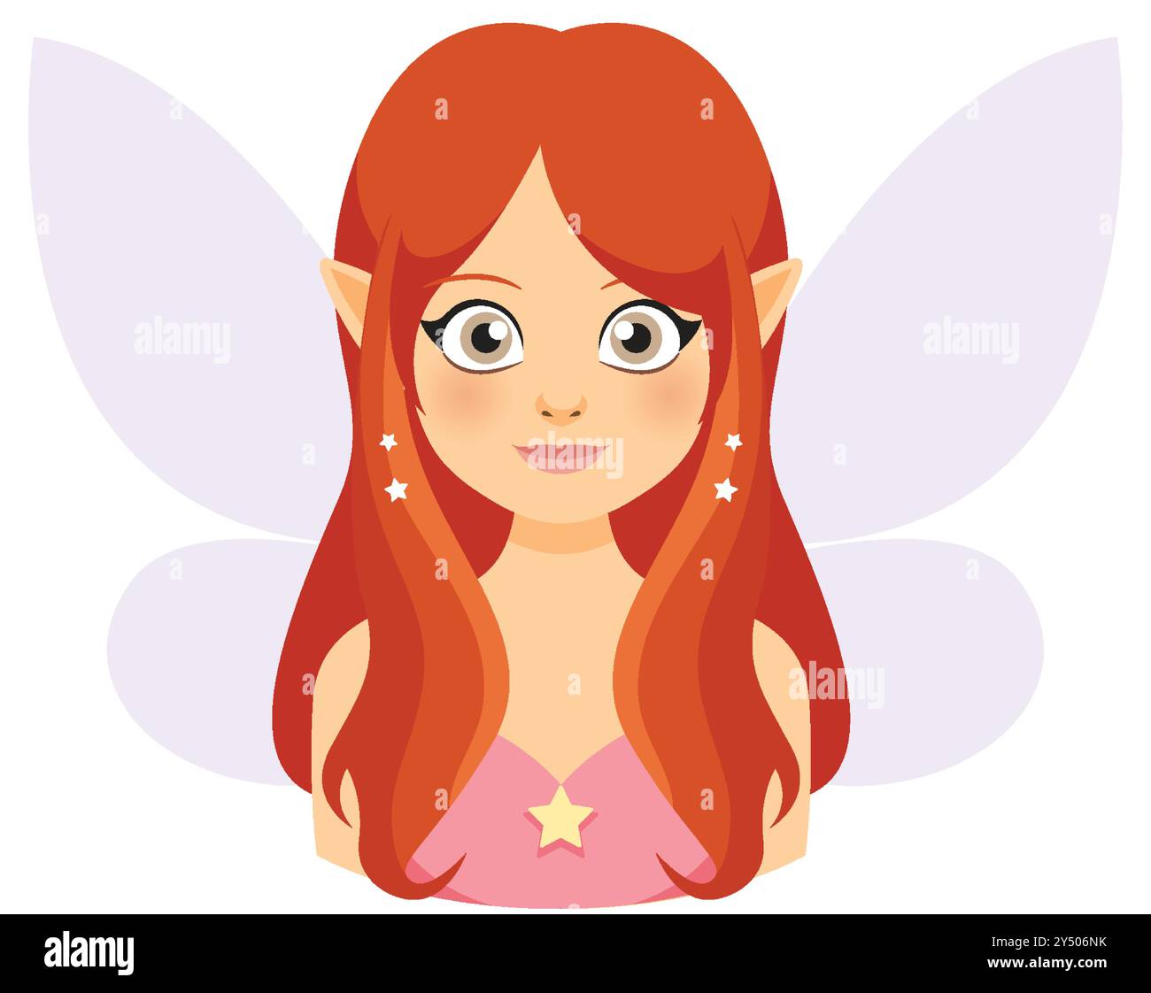 Fairy character pink hair wings hi-res stock photography and images - Alamy