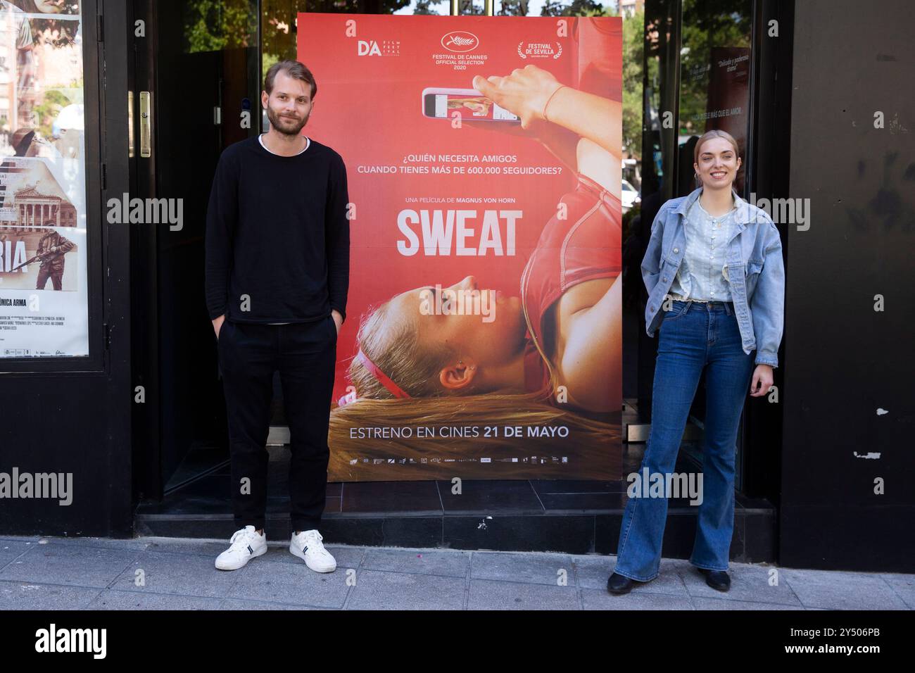 Director magnus von horn and polish actress magdalena kolesnik hi-res ...