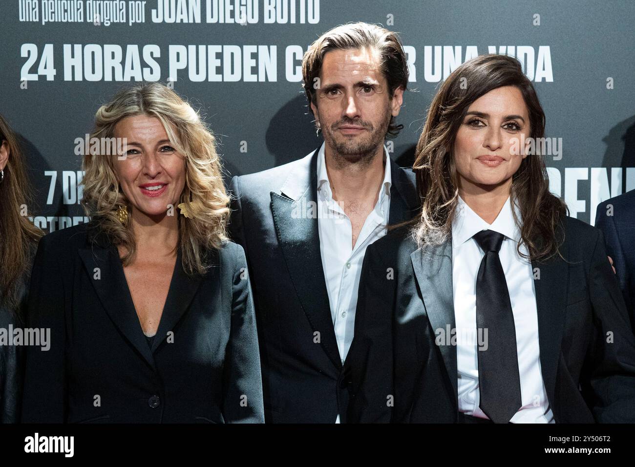 Juan Diego Botto, Yolanda Diaz and actress Penelope Cruz attends to 'En ...