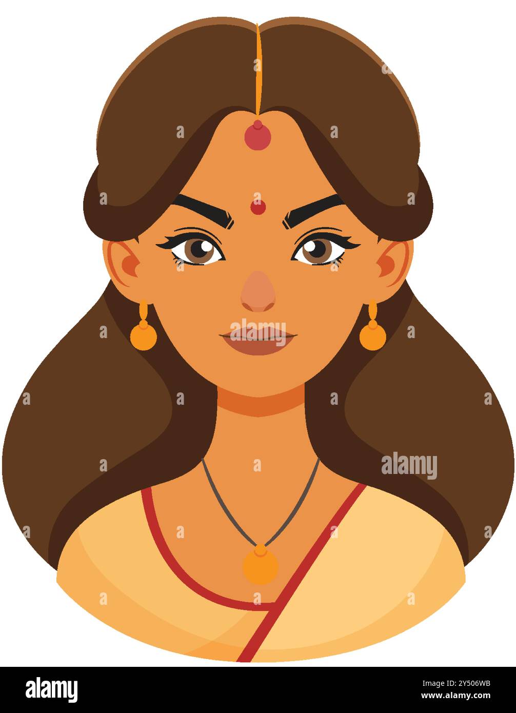 Vector art of an Indian woman Stock Vector Image & Art - Alamy