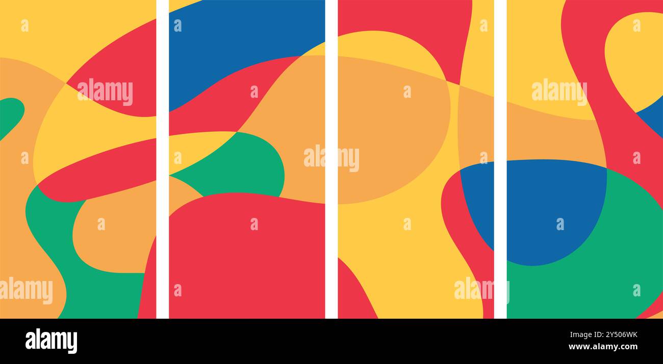 Assorted yellow green blue Stock Vector Images - Alamy