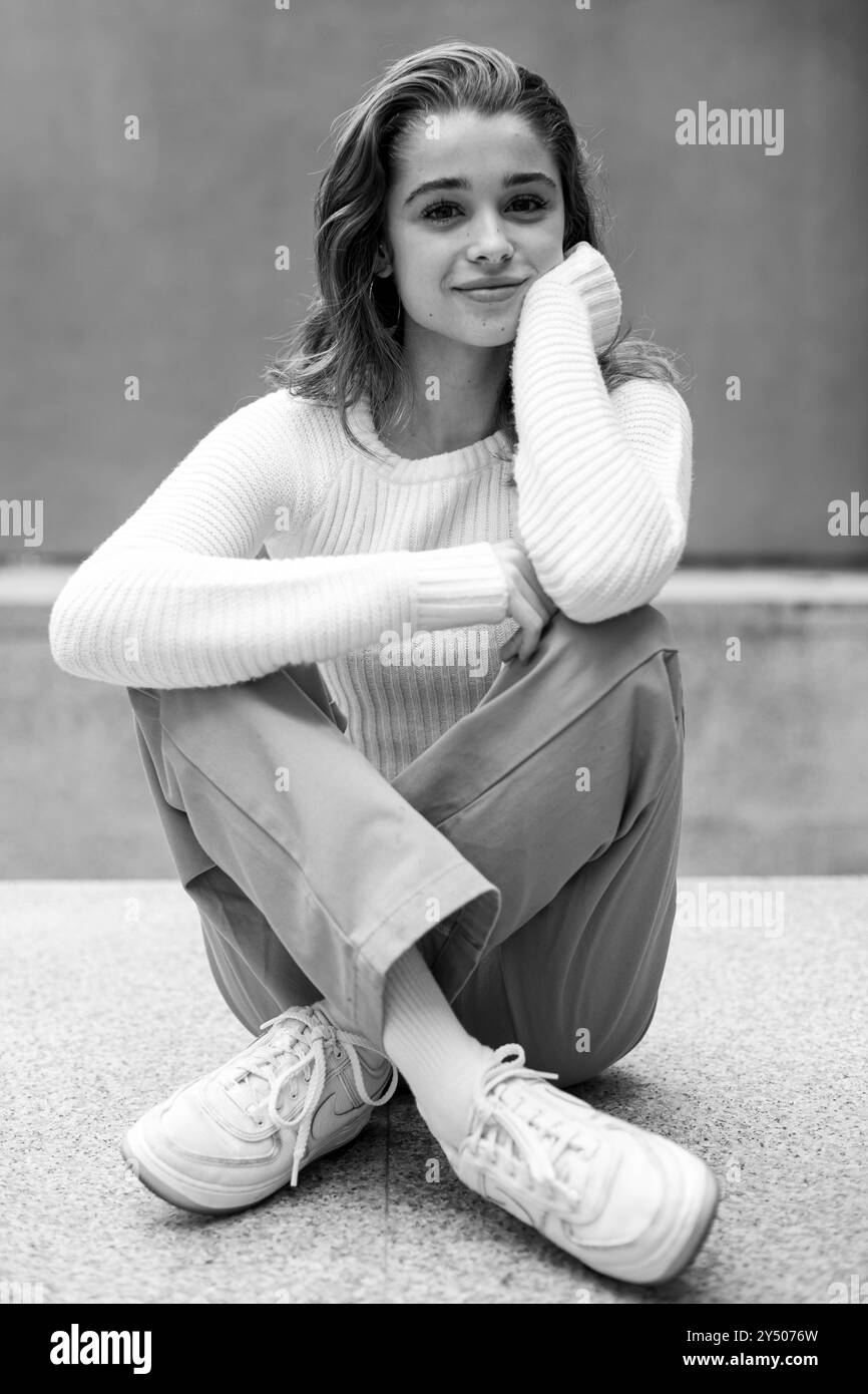 Berta Castañe poses for a Photo session Madrid on November 15, 2022 in ...