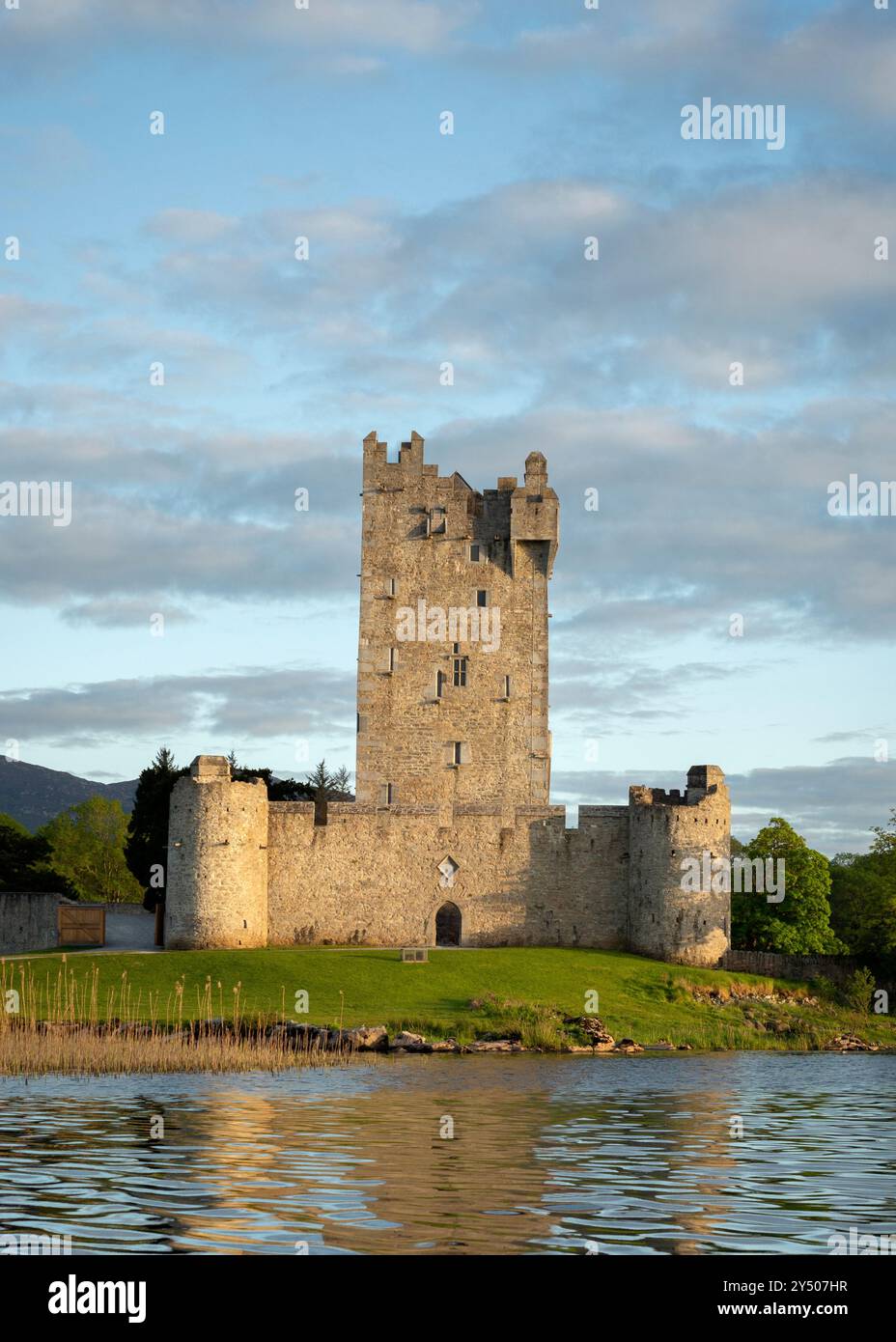 Ireland castle Ross Castle in Killarney National Park, County Kerry ...