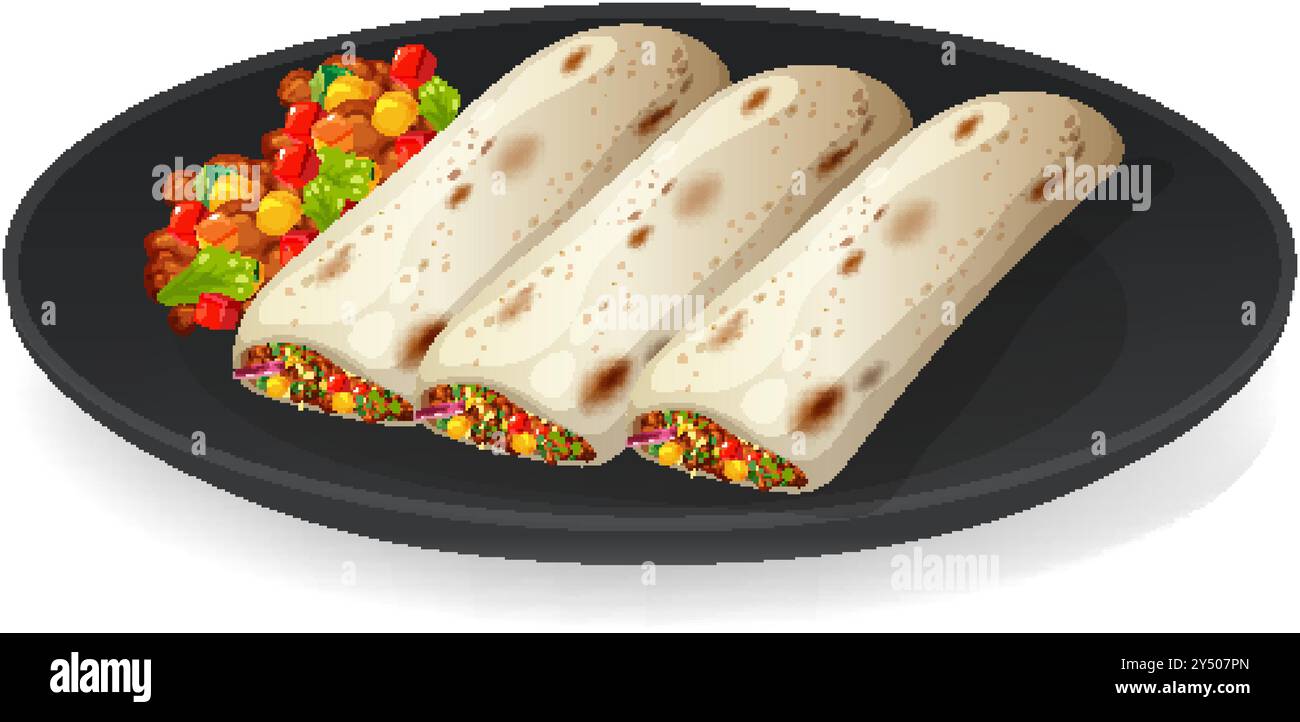 Salad dish side Stock Vector Images - Alamy