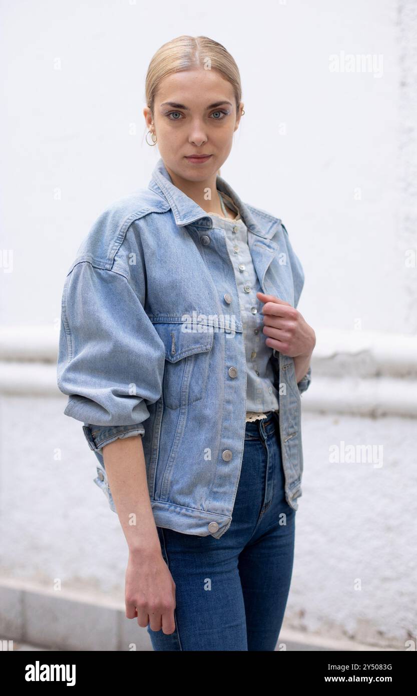 Polish actress Magdalena Kolésnik poses for a photo session on May 17 ...