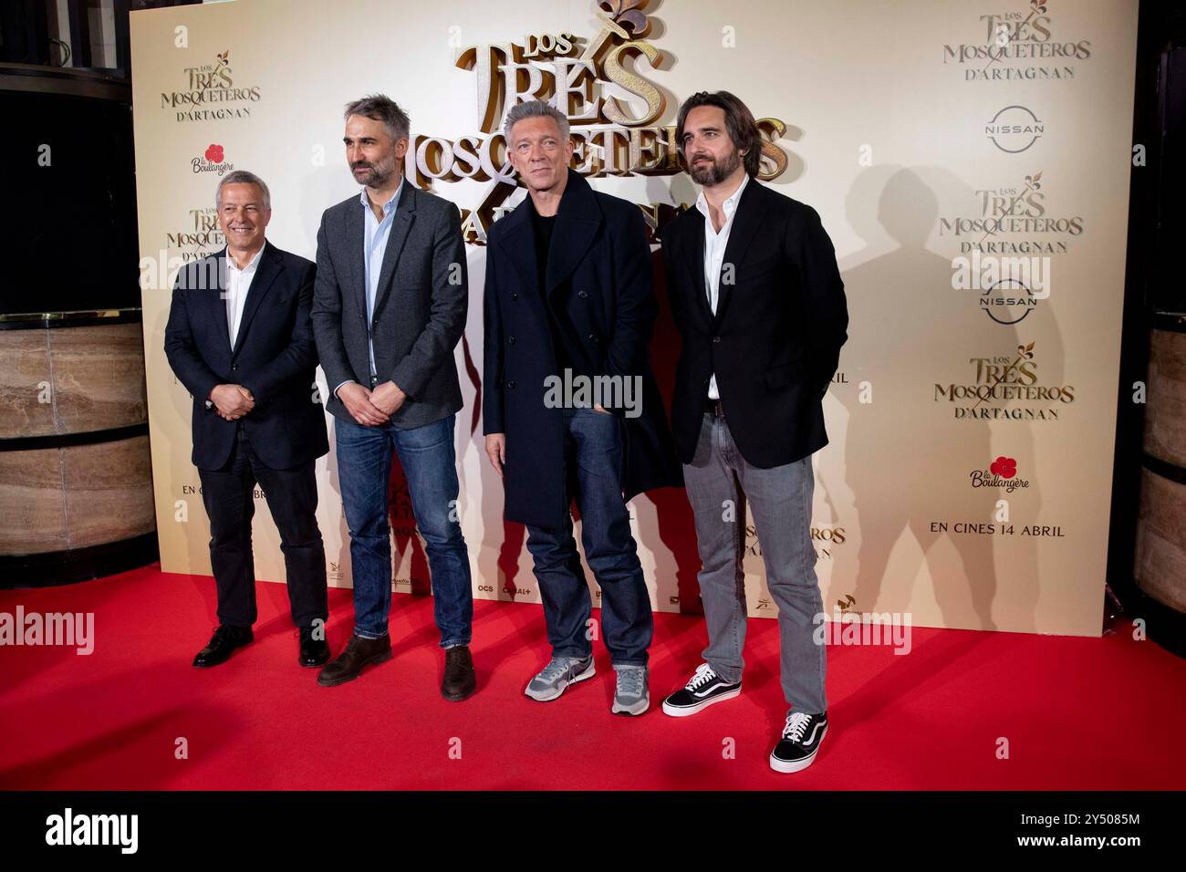 Vincent Cassel, director Martin Bourboulon and producer Dimitri Rassam ...