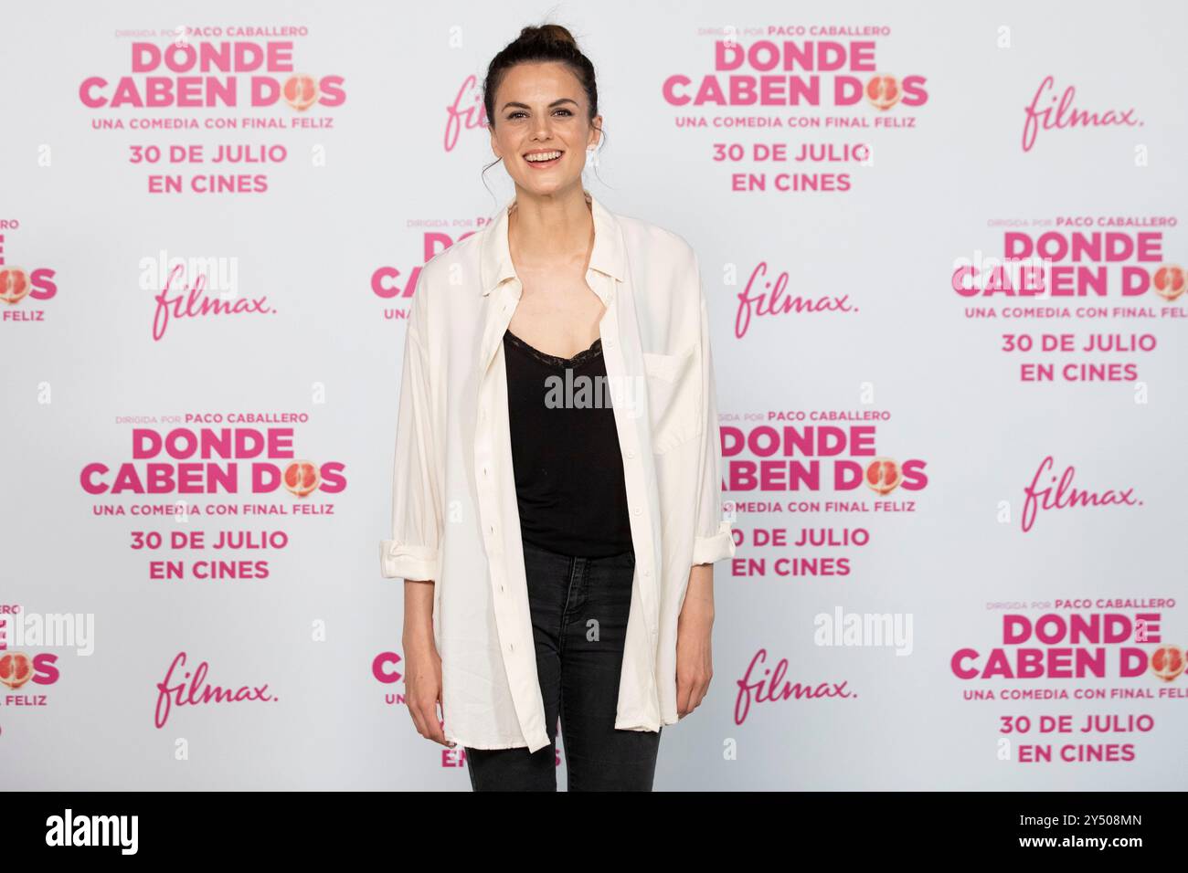 Melina Matthews attends to Donde caben dos photocall on July 19, 2021 ...