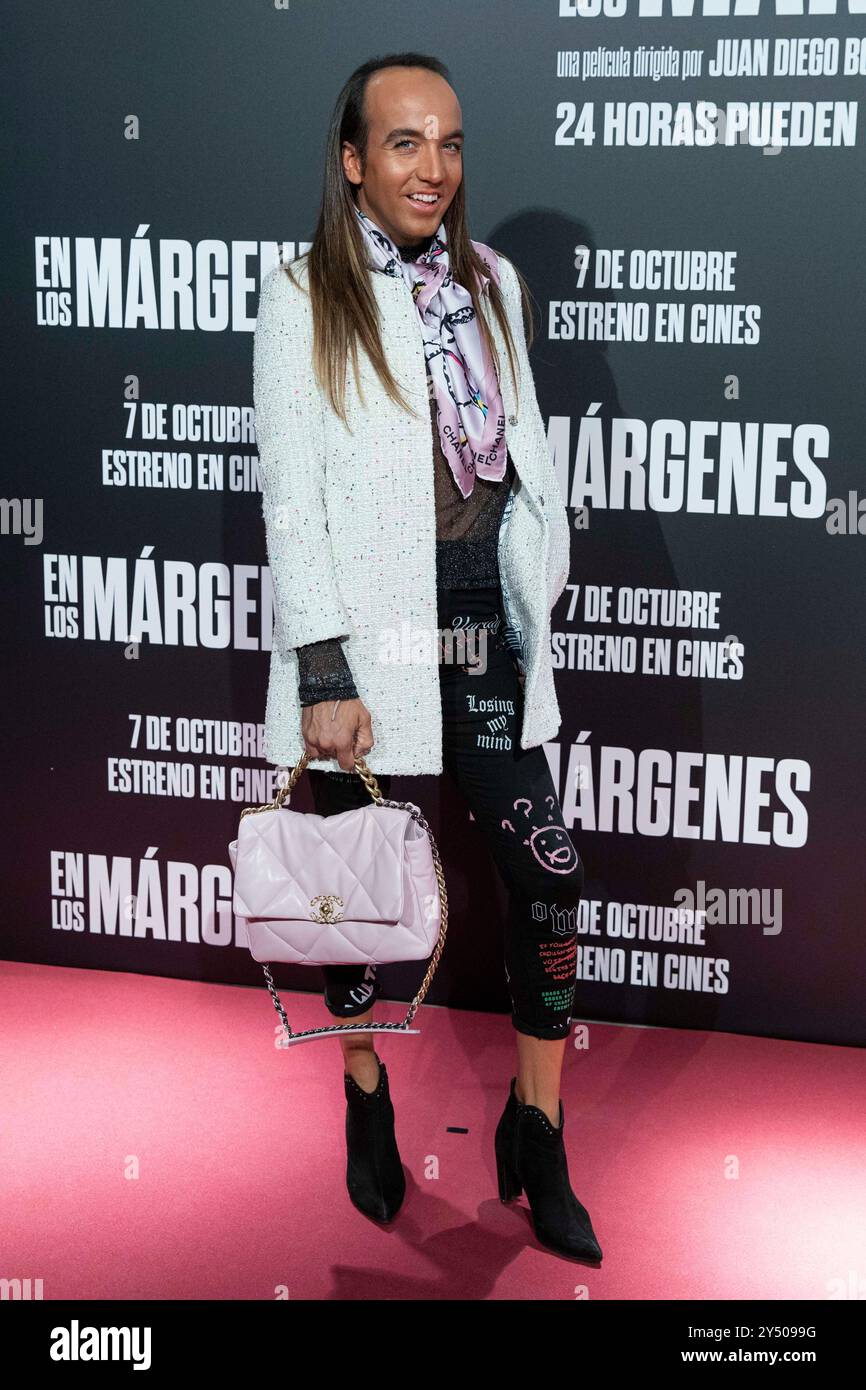Aless Gibaja attends to 'En Los Margenes' photocall on October 4, 2022 ...