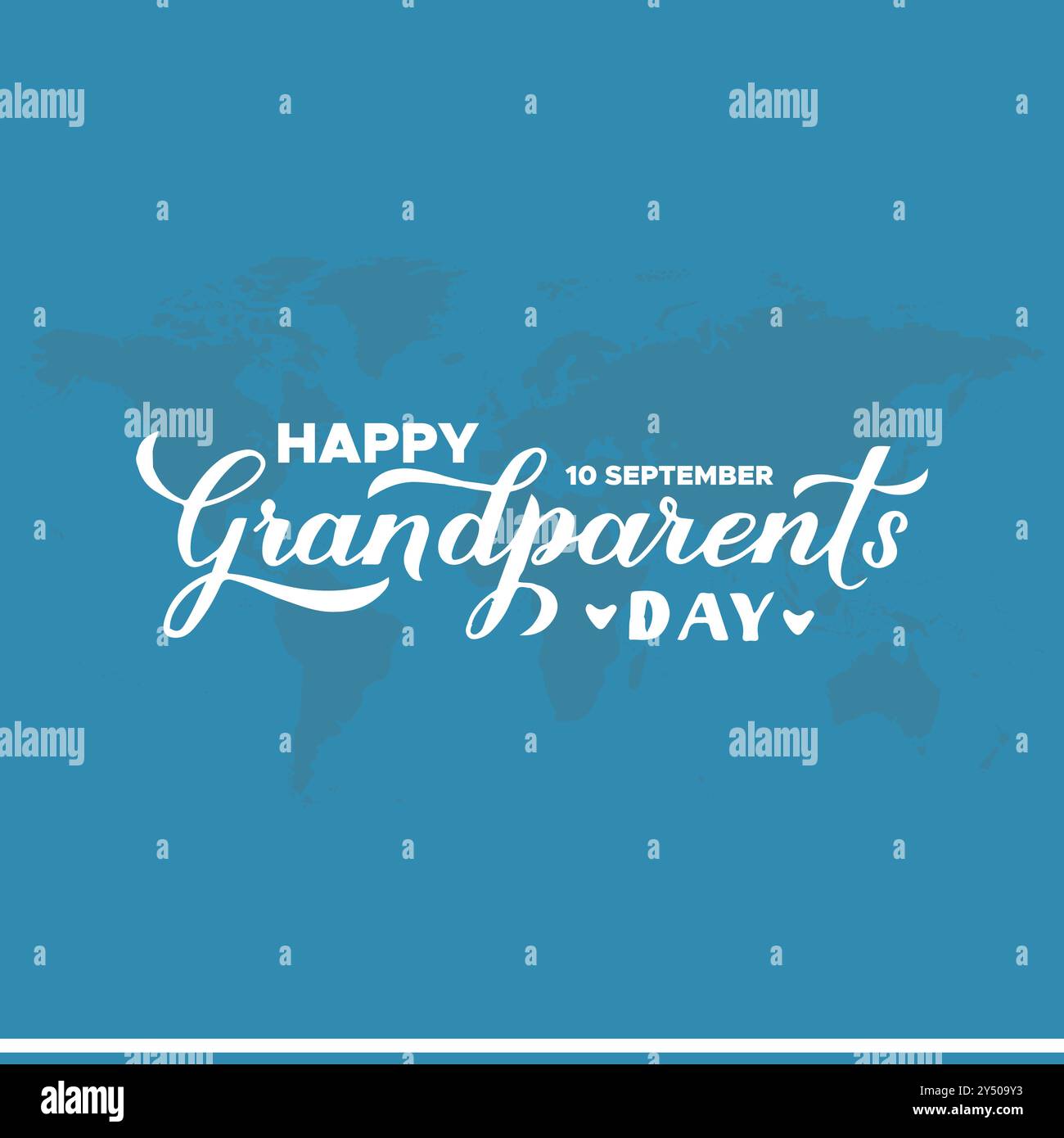 grandparents day, 10 September, greeting card, social media template ...
