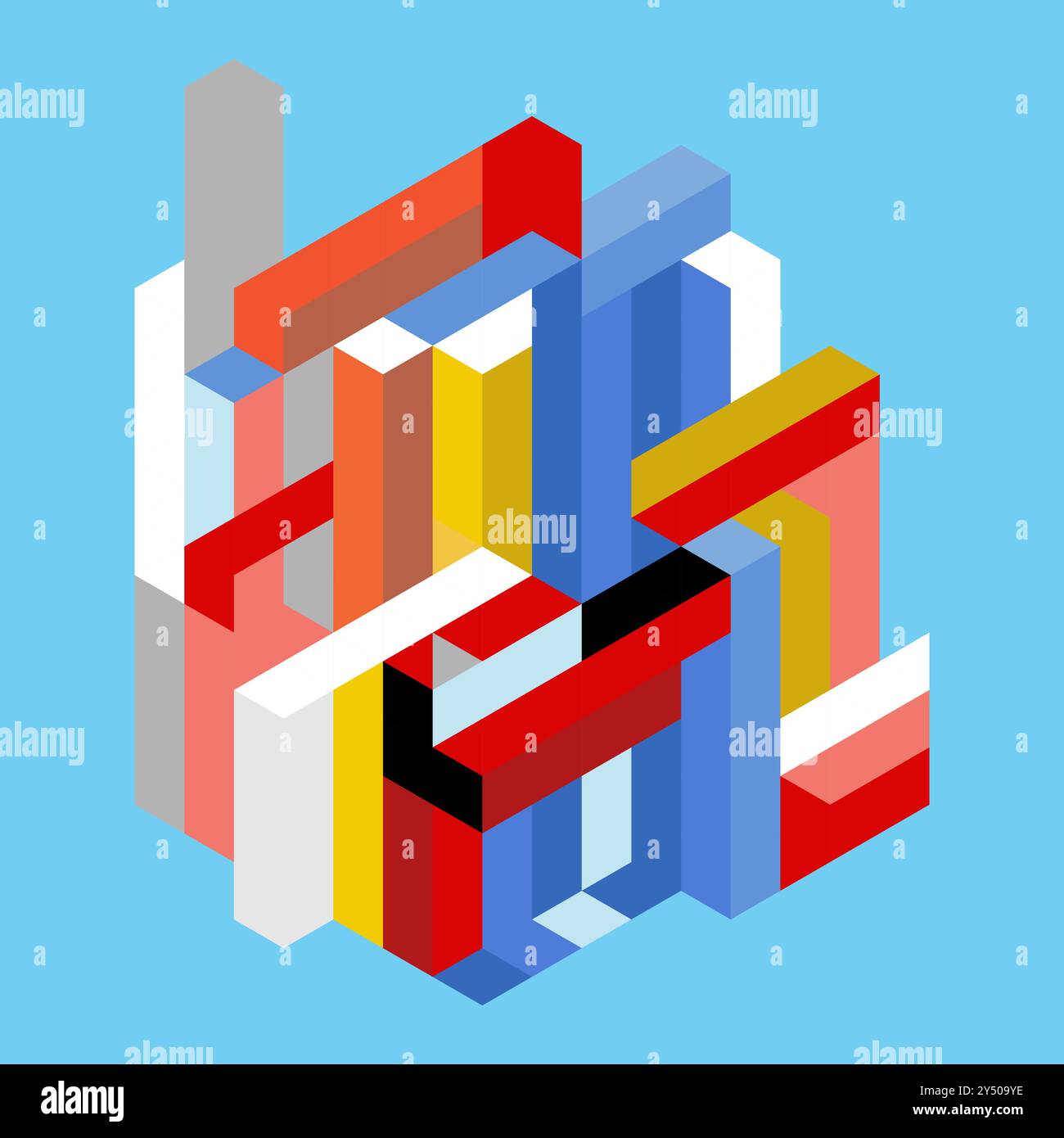 Vibrant blocks Stock Vector Images - Alamy