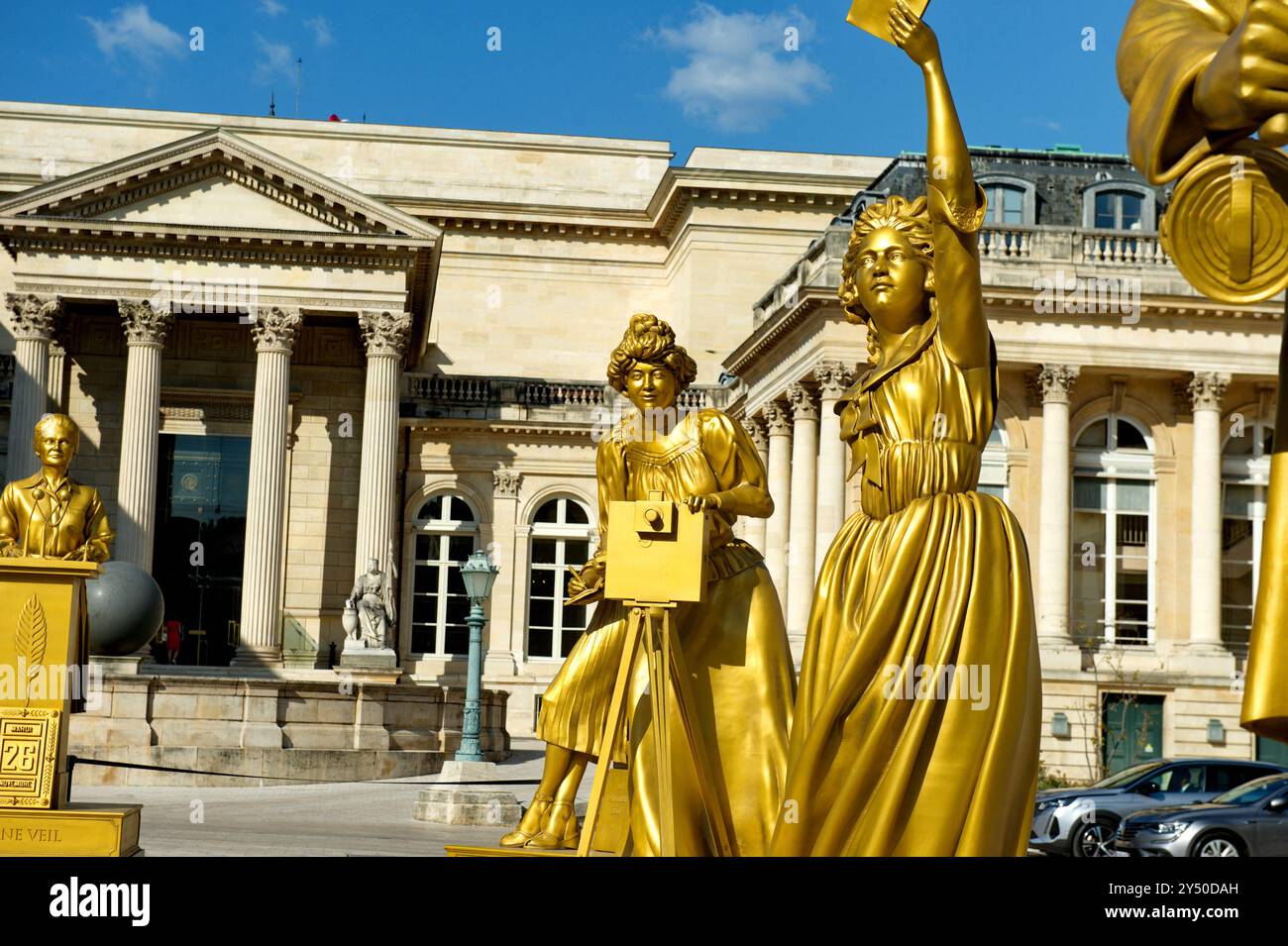 Ten statues of women honoured at the opening ceremony of the Games are ...