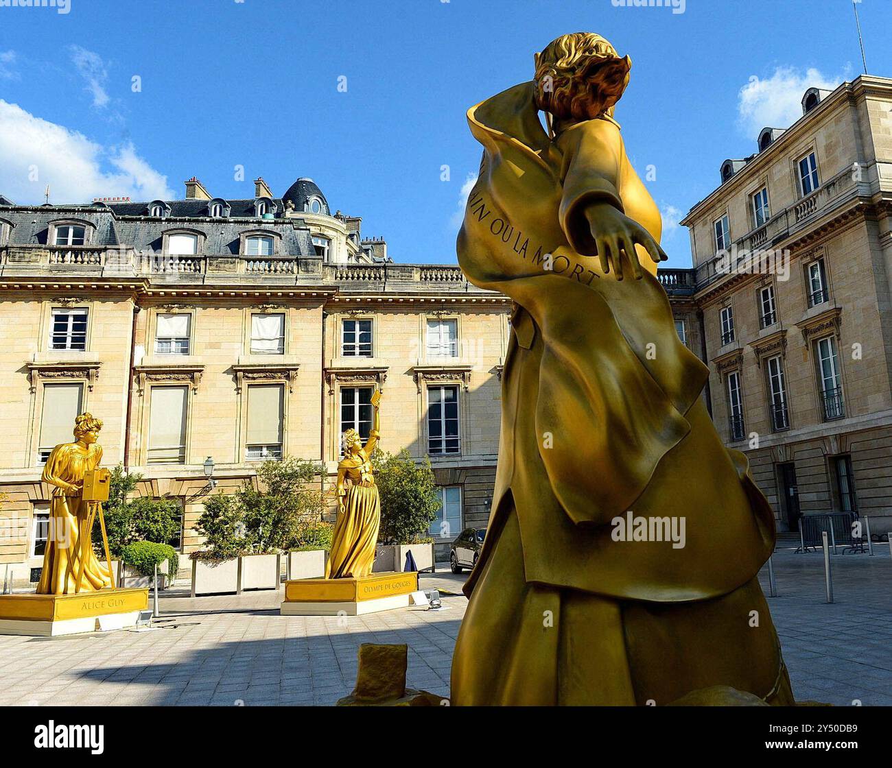 Ten statues of women honoured at the opening ceremony of the Games are ...
