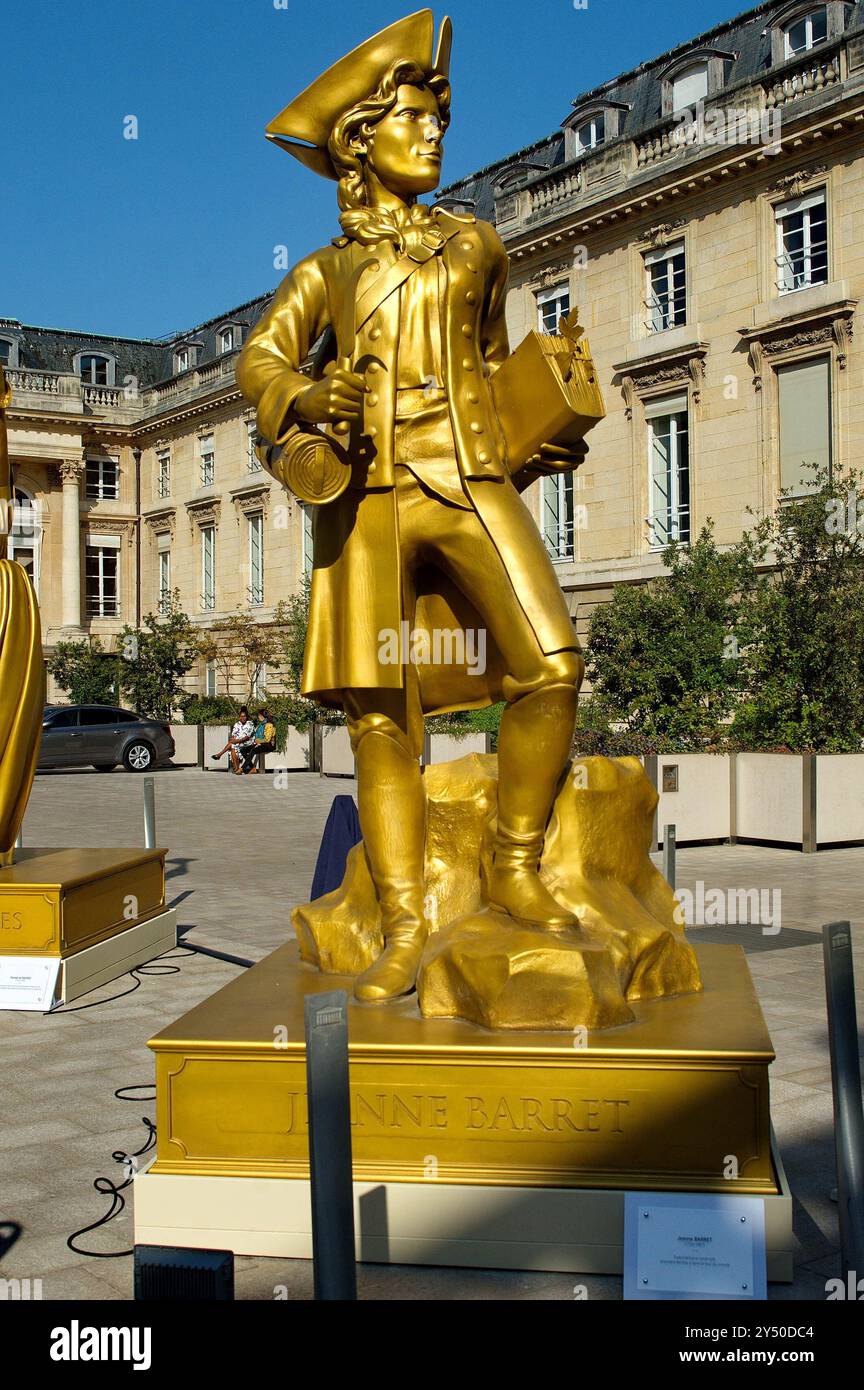 Ten statues of women honoured at the opening ceremony of the Games are ...