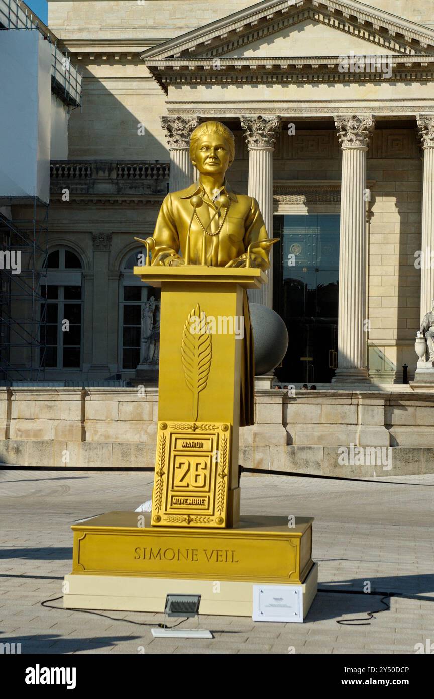 Ten statues of women honoured at the opening ceremony of the Games are ...
