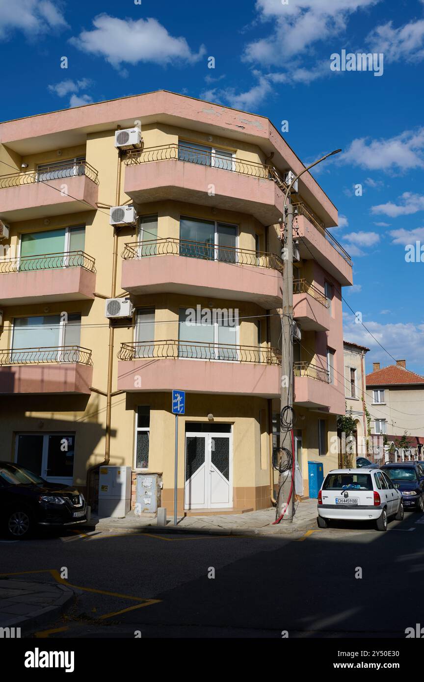 Contemporary architecture featuring pastel colors and modern design ...