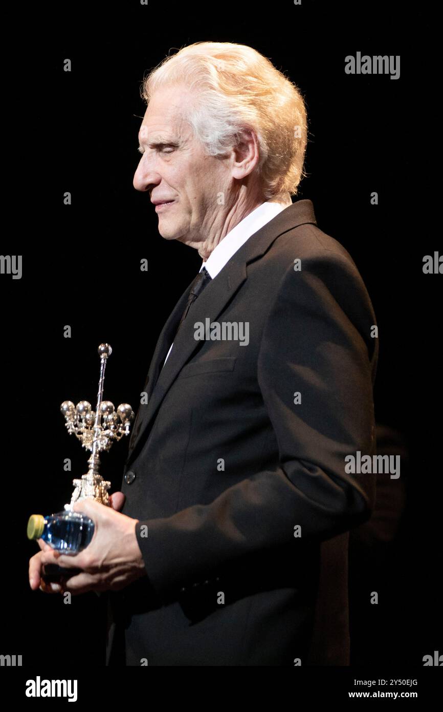 David Cronenberg receives the Donosti Award David Cronenberg during ...