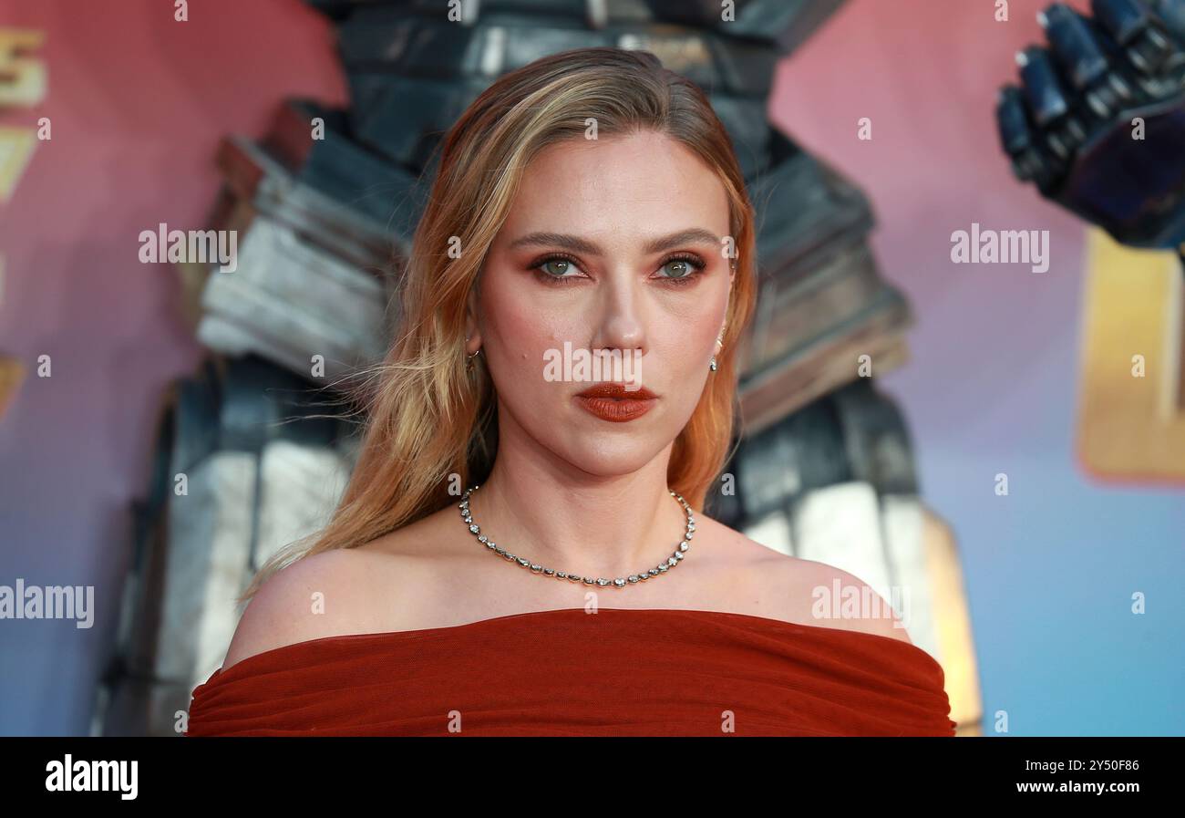 Scarlett Johansson attends the European Premiere of "Transformers One ...