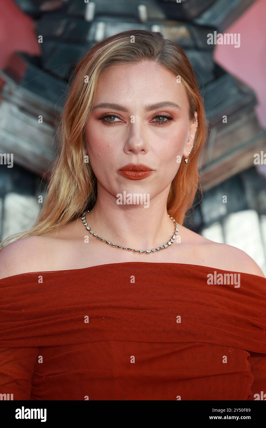 Scarlett Johansson attends the European Premiere of "Transformers One ...