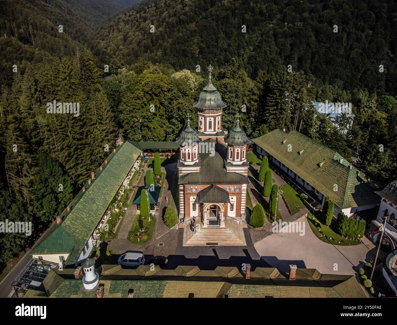 Romanian monastery aerial hi-res stock photography and images - Alamy