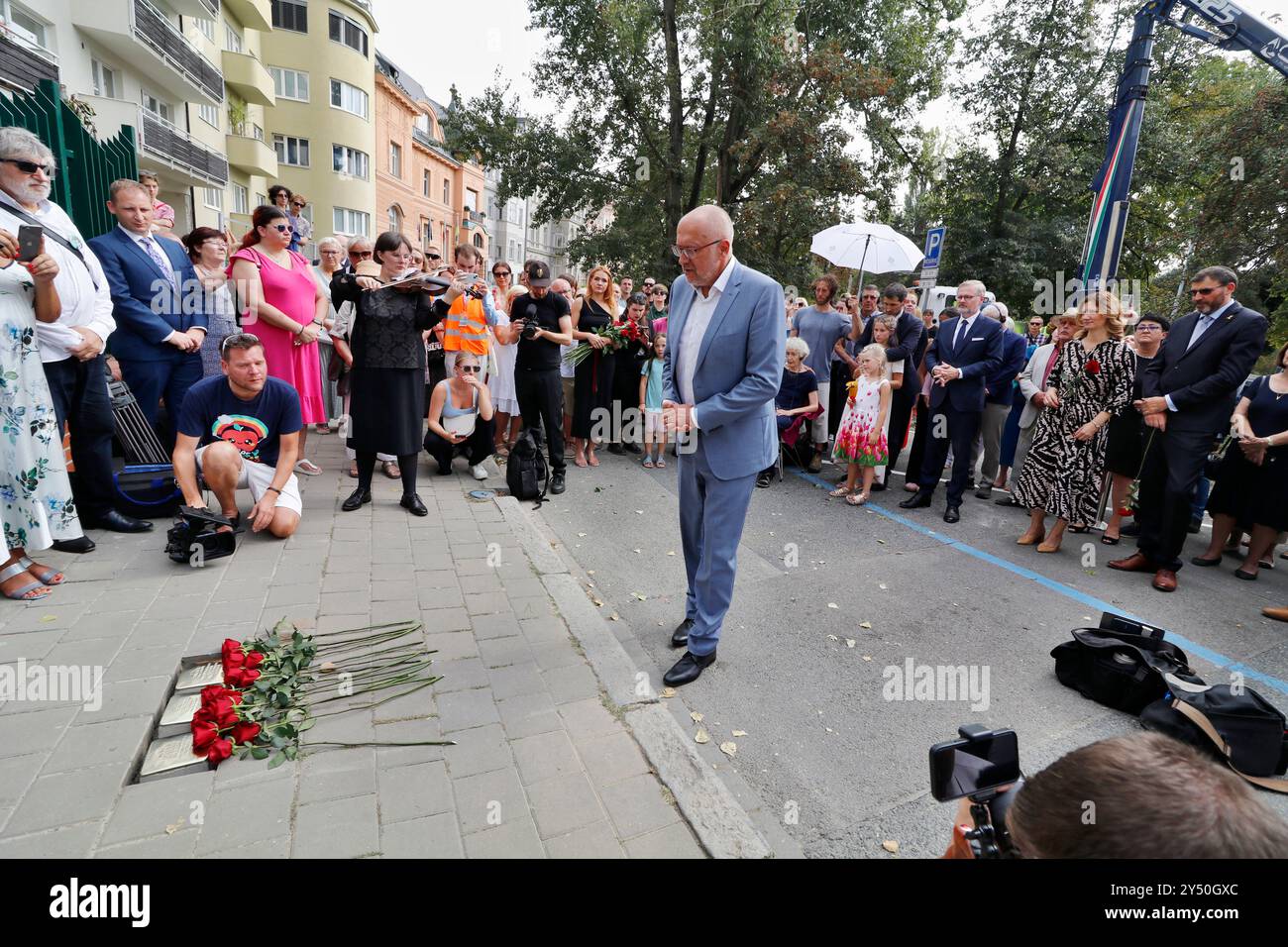 Commemoration of the victims of the Holocaust by laying the Stones of ...