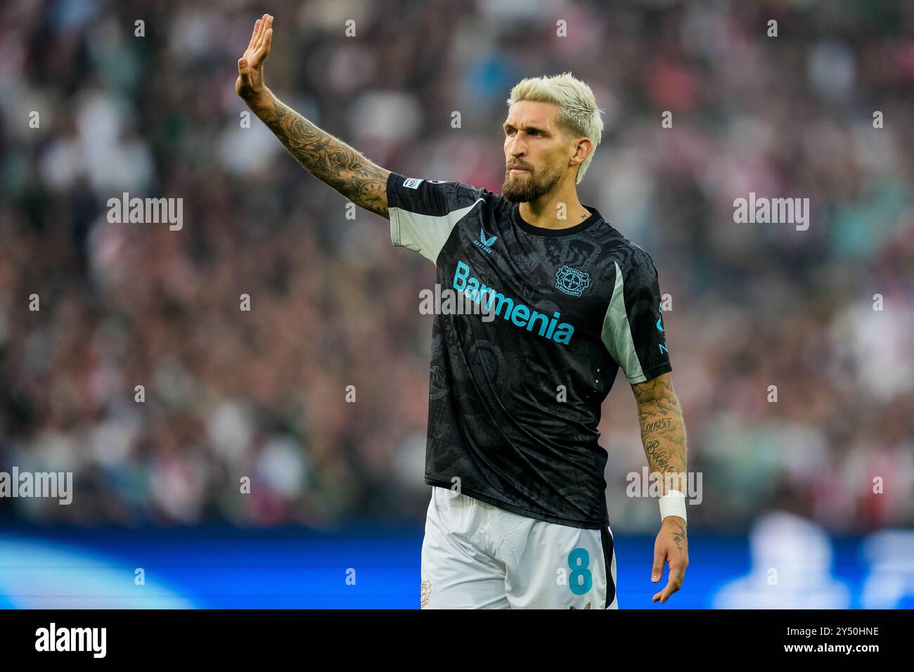 ROTTERDAM, NETHERLANDS - SEPTEMBER 19: Robert Andrich of Bayer 04 ...