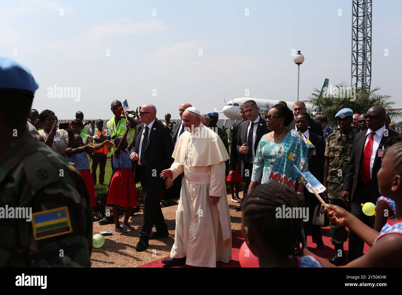 Pope Francis visits the Central African Republic Stock Photo - Alamy