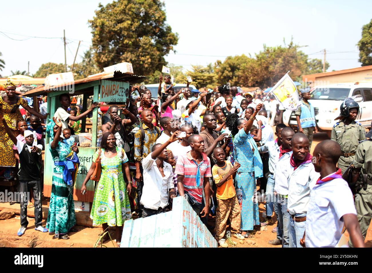 Pope Francis visits the Central African Republic Stock Photo - Alamy