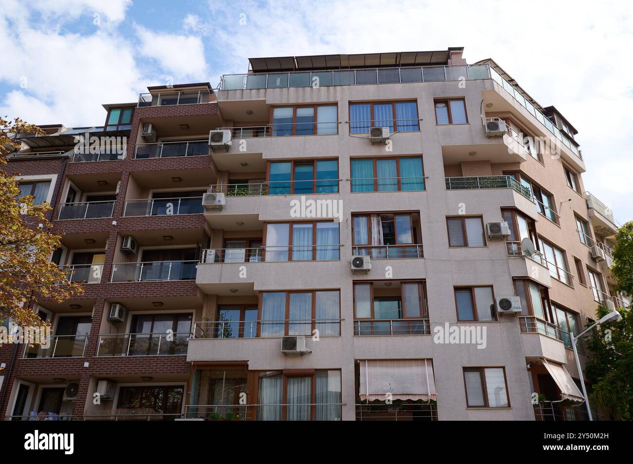 Modern residential building showcasing contemporary architecture in an ...