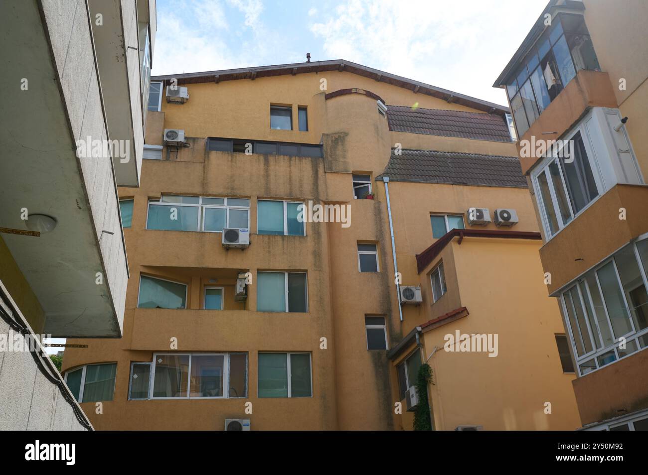 Residential architecture featuring modern and traditional elements in a ...